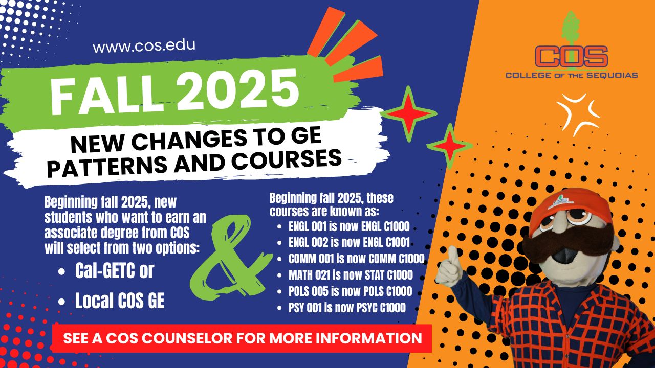 College of the Sequoias | Major Sheets